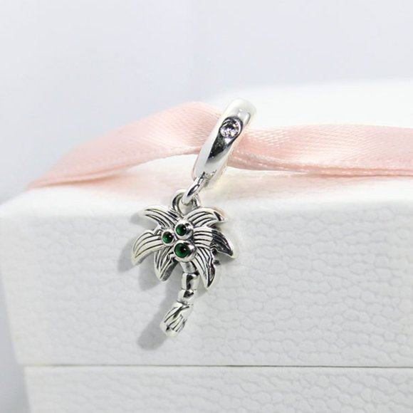 Pandora | Jewelry | Pandora Palm Tree Coconuts Dangle Charm | Poshmark